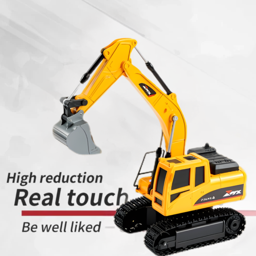 Kletshuts™ ExcavatorToy: Fjernkontroll Kontroll Barn Gravemaskin Leket ...
